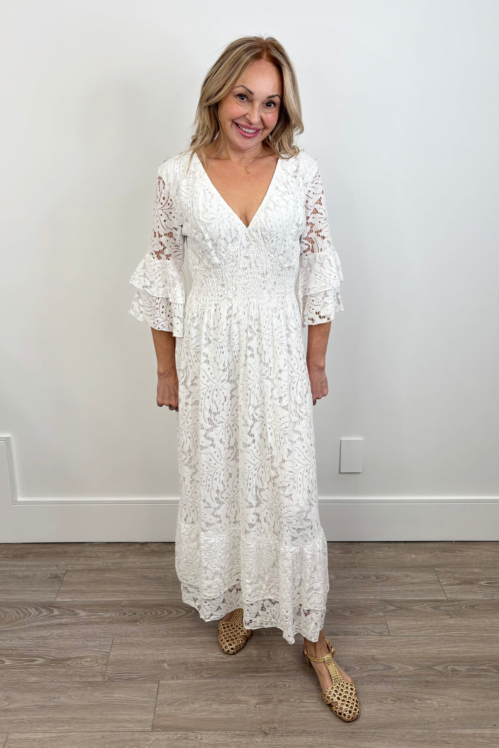 Astrid Famous Lace Maxi Dress | Want Boutique